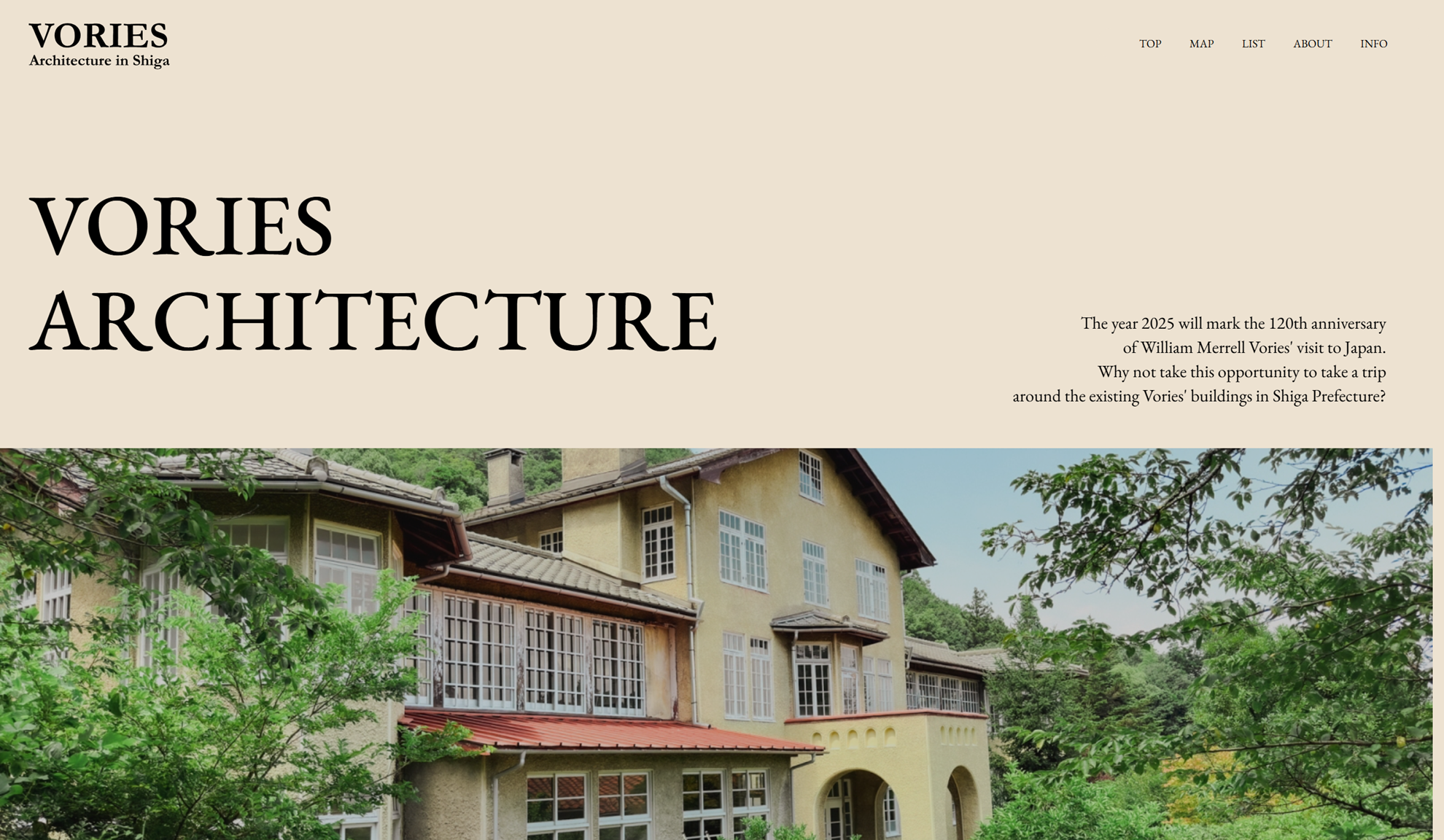 The reason I created this page dedicated to William Merrell Vories ...